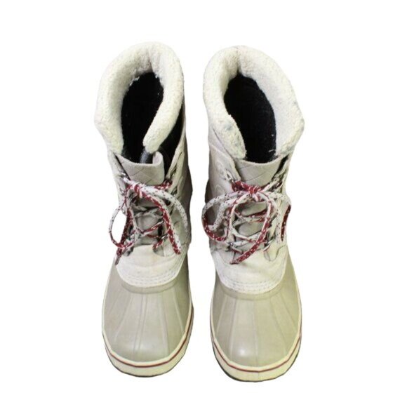 L.L. Bean | Shoes | Ll Bean Gray Suede Lace Up Removable Felt Liner ...